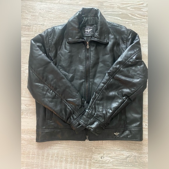 Reportage RGA | Jackets & Coats | Reportage Rga Mens Black Faux Leather ...